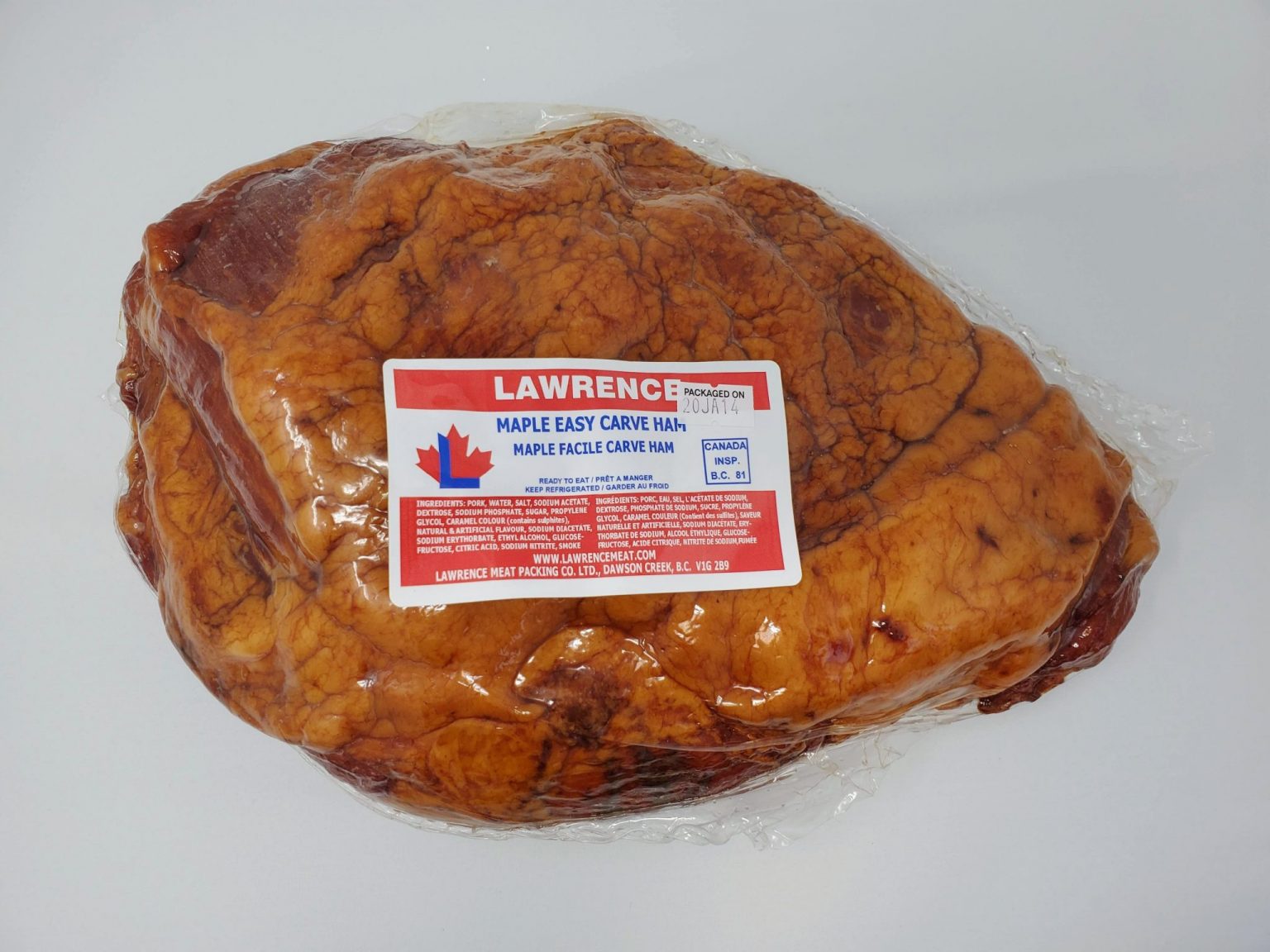 Maple Easy Carve Ham - Lawrence Meat