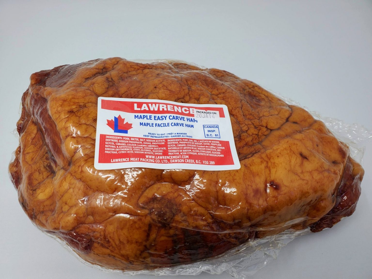 Maple Easy Carve Ham - Lawrence Meat