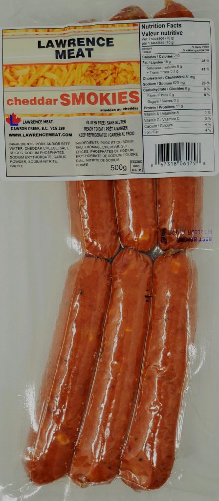 Cheddar Smokies - Lawrence Meat